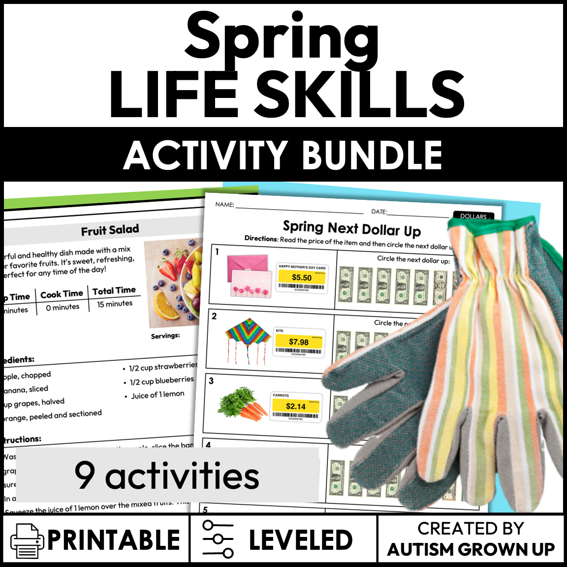Spring Life Skills Activities for Special Education Bundle — Autism ...