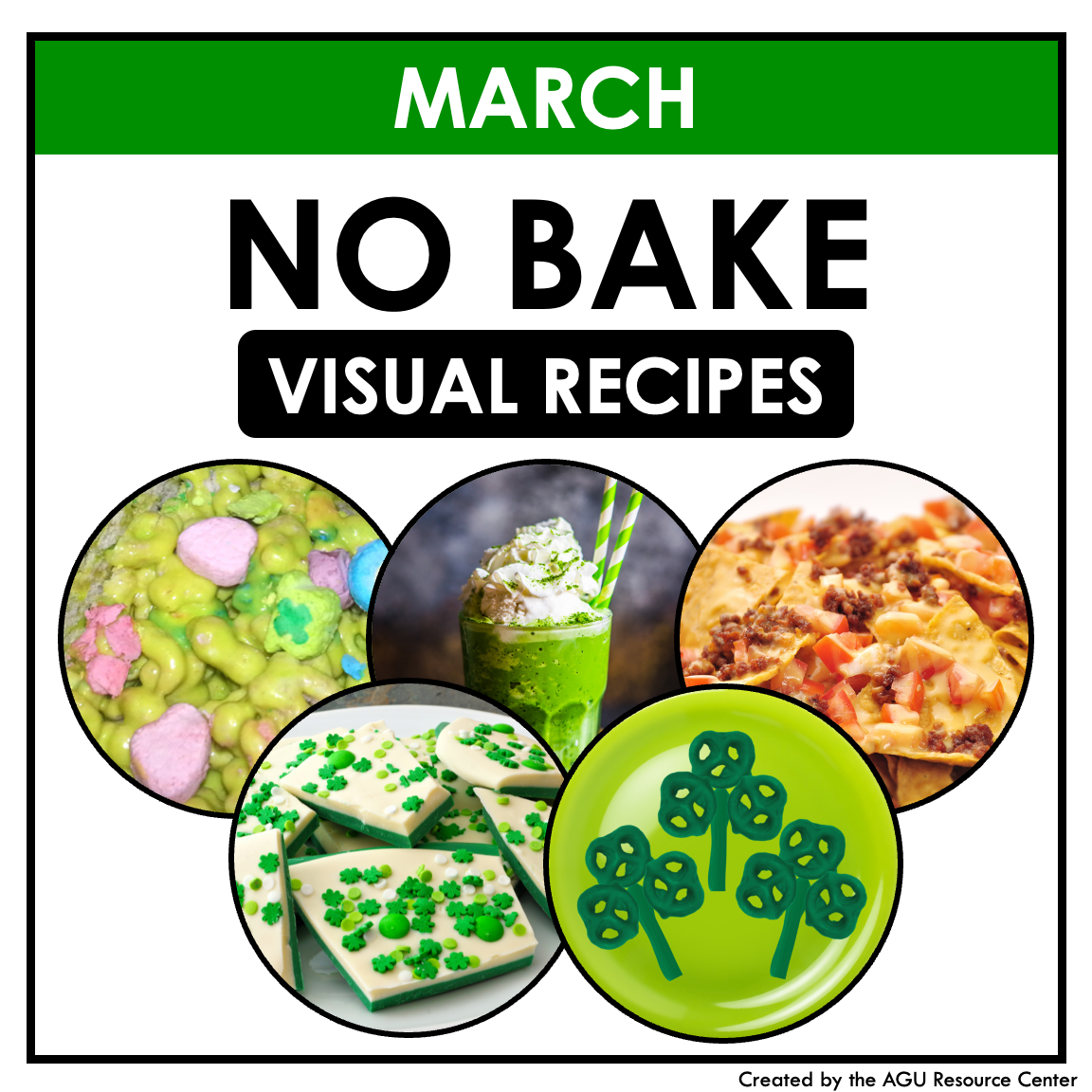 March No-Bake Visual Recipes Bundle — Autism Grown Up