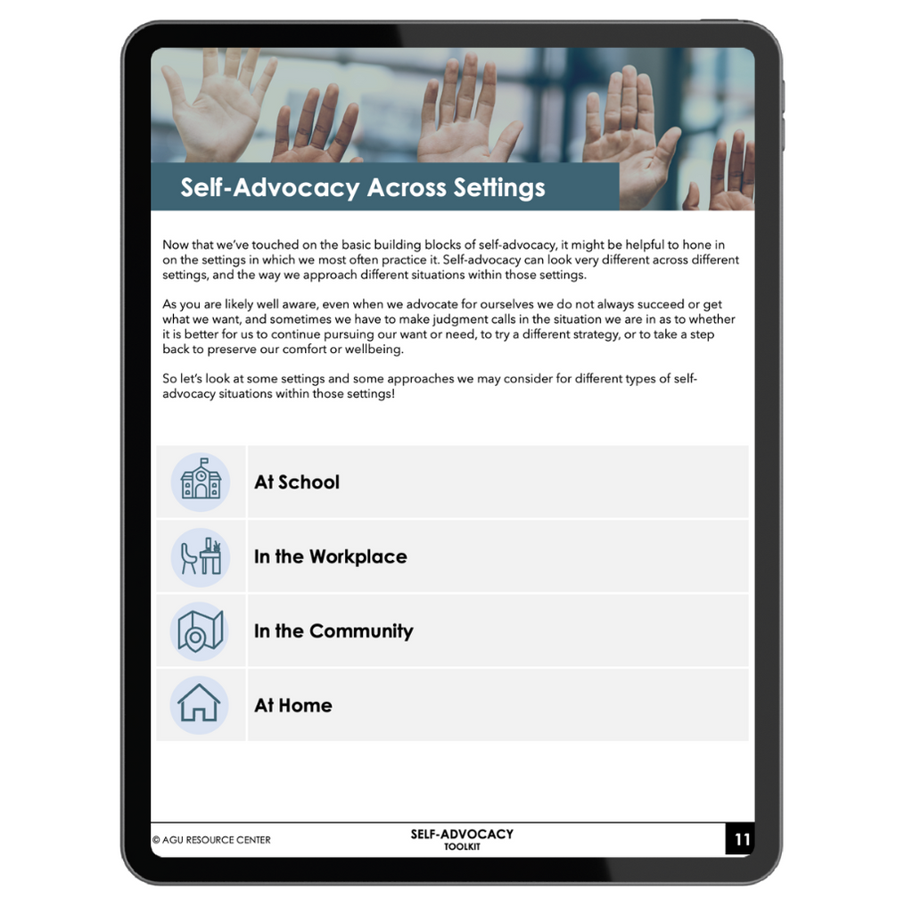 Self-Advocacy Toolkit — Autism Grown Up