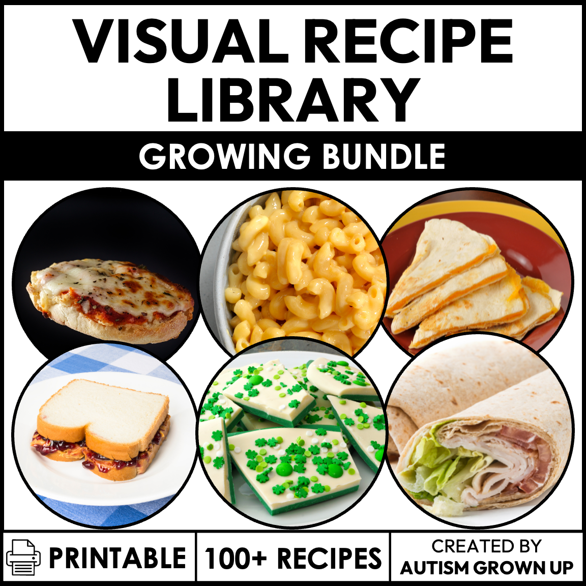 Visual Recipe Library — Autism Grown Up