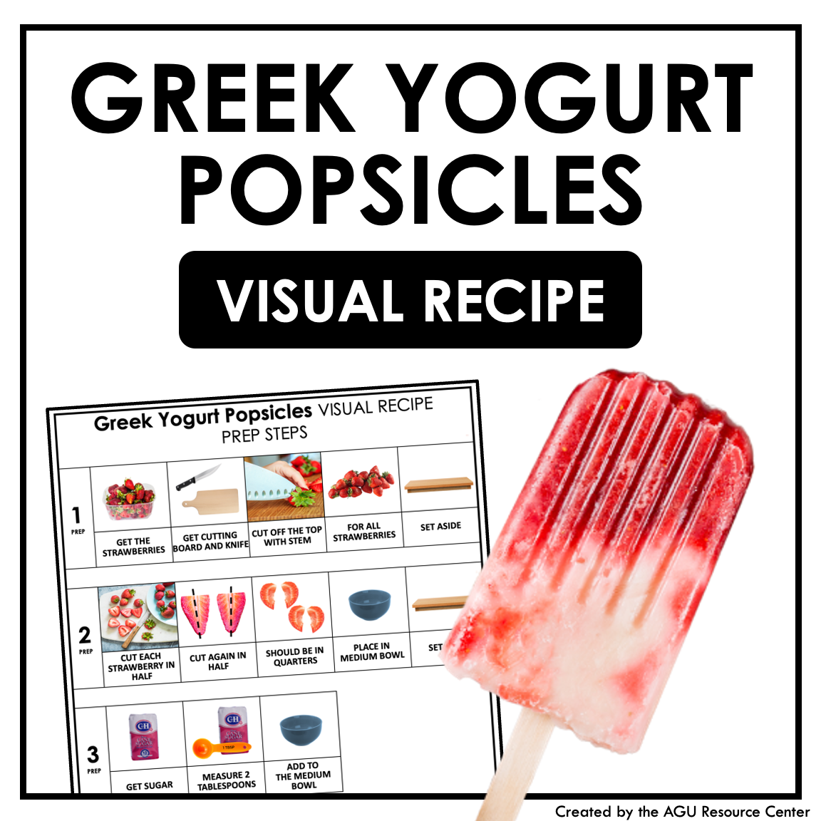 Greek Yogurt Popsicles Visual Recipe — Autism Grown Up