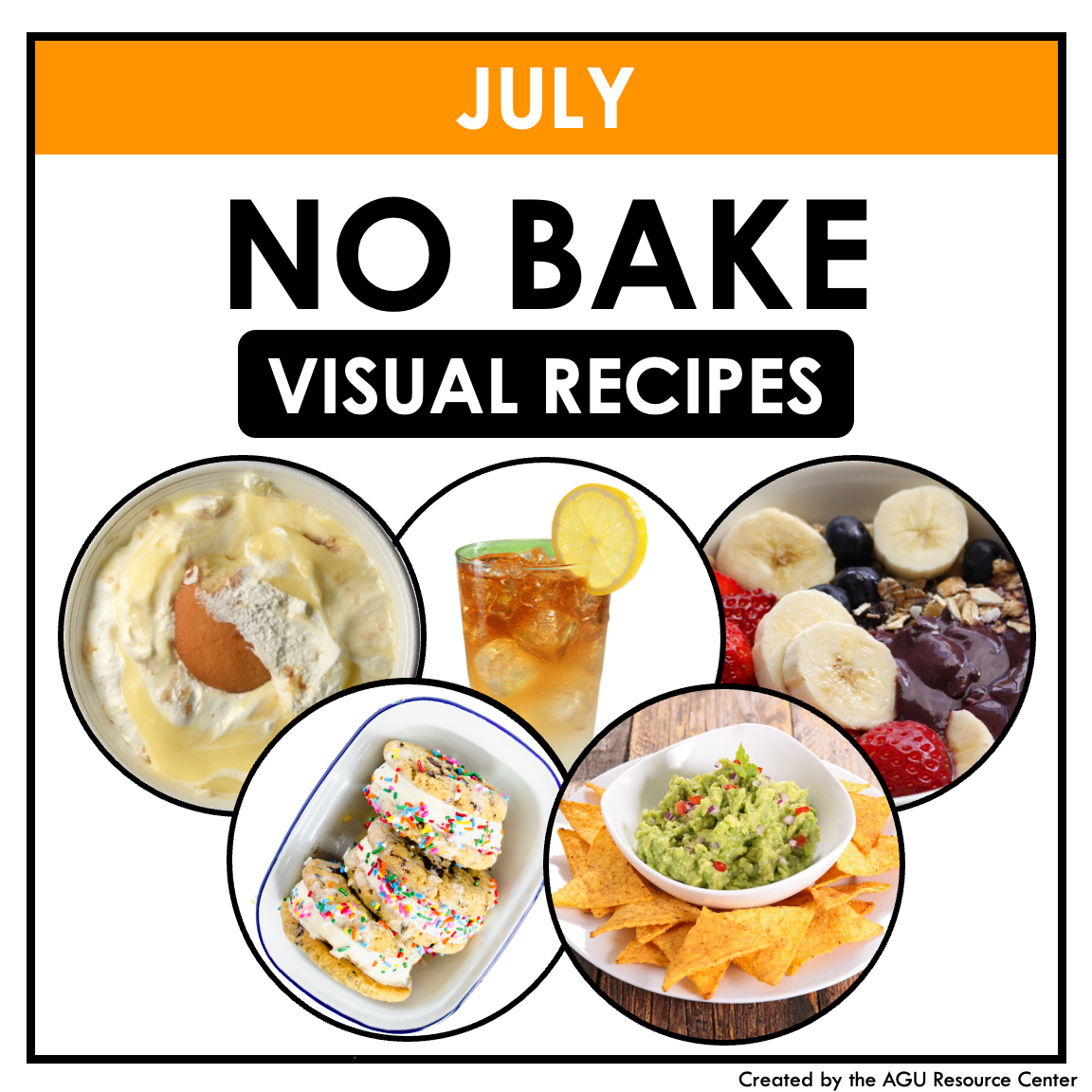 July No-Bake Visual Recipes Bundle — Autism Grown Up