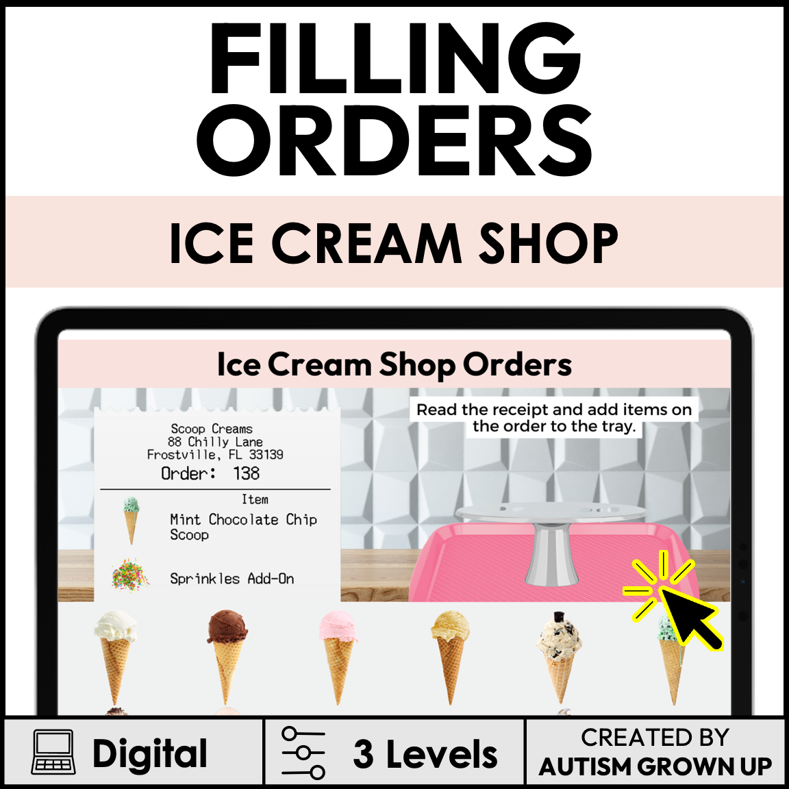 Filling Orders | Ice Cream Shop | Digital — Autism Grown Up