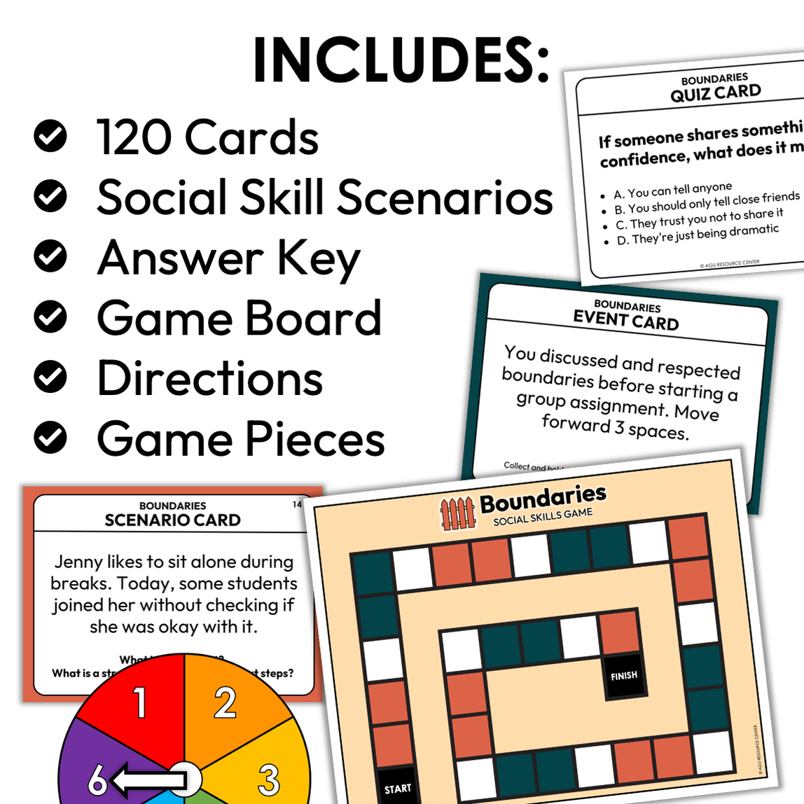 Boundaries Social Skills Game — Autism Grown Up