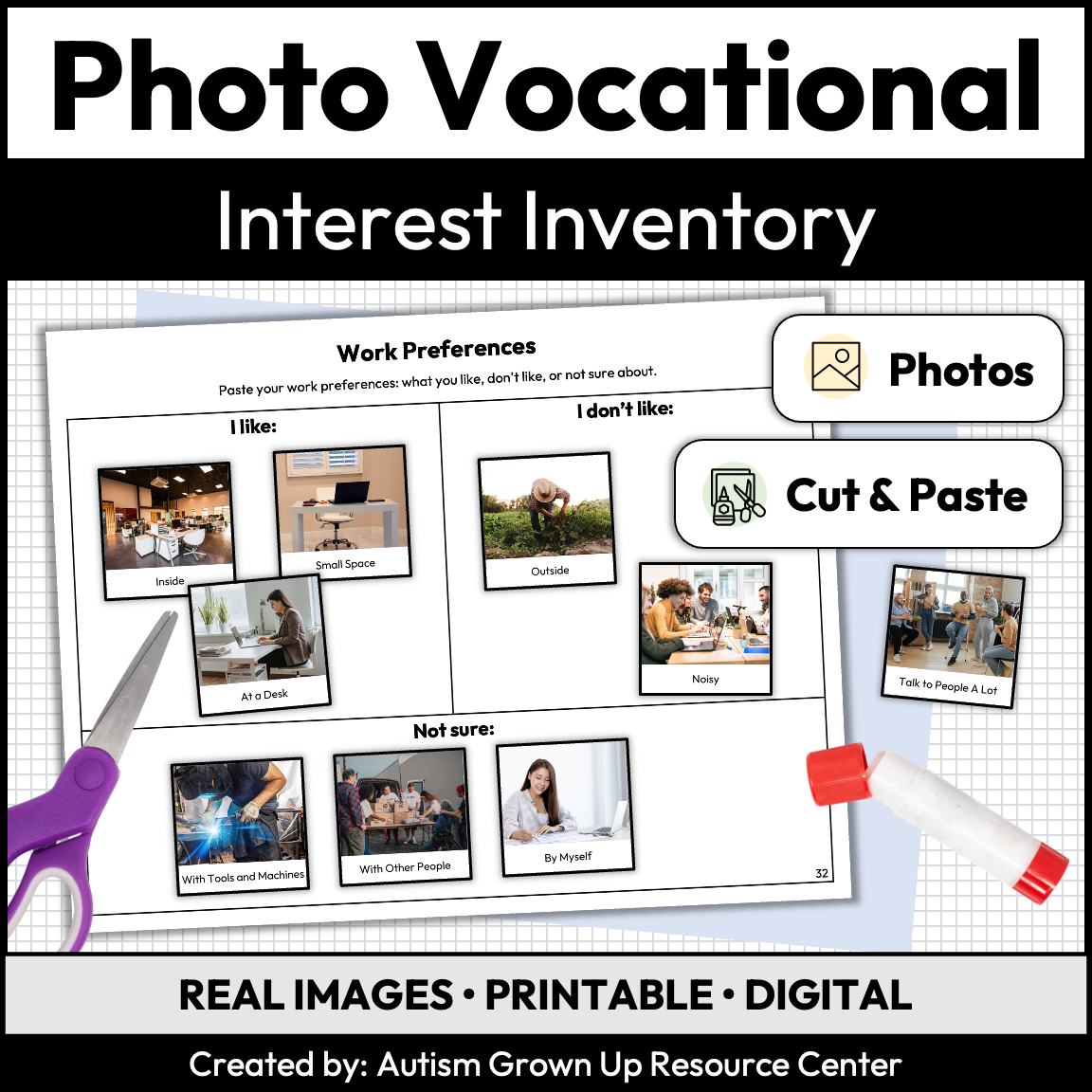Photo Vocational Interest Inventory — Autism Grown Up