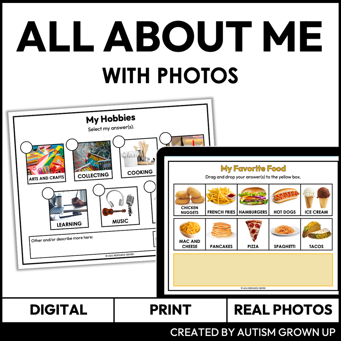 All About Me for Special Education | With Photos — Autism Grown Up