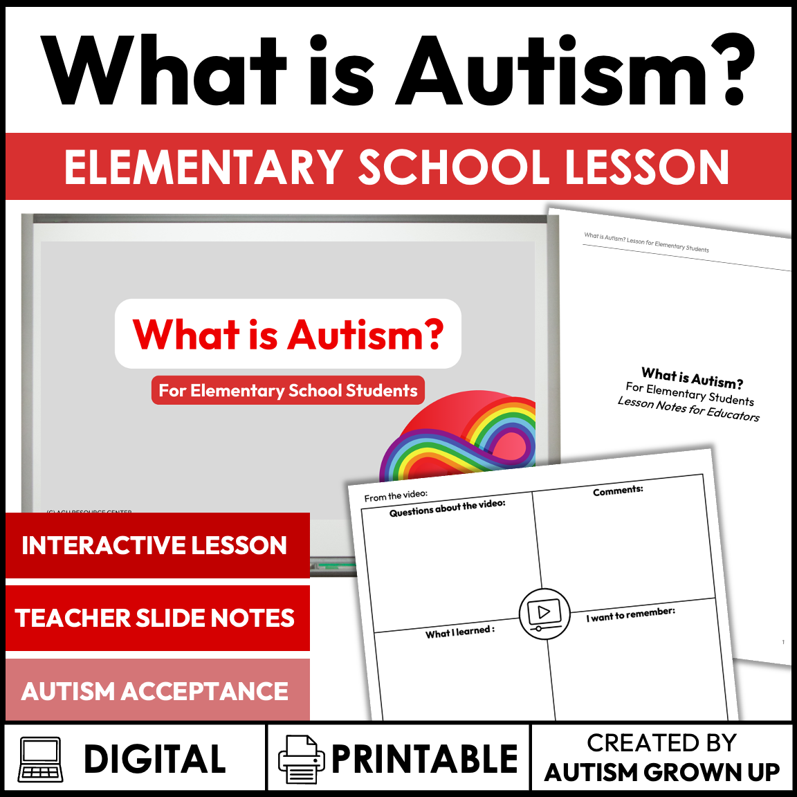 What is Autism? | For Elementary School | Autism Acceptance Month ...