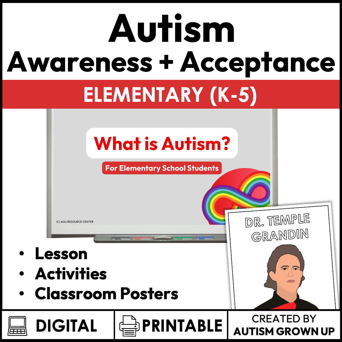 Autism Awareness and Acceptance | Elementary K-5 Bundle — Autism Grown Up