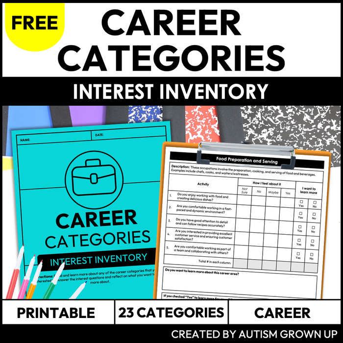 Free Printable Career Interest Inventory PDF Guide Printables For Free Printable Career Interest Inventory PDF Guide Printables For