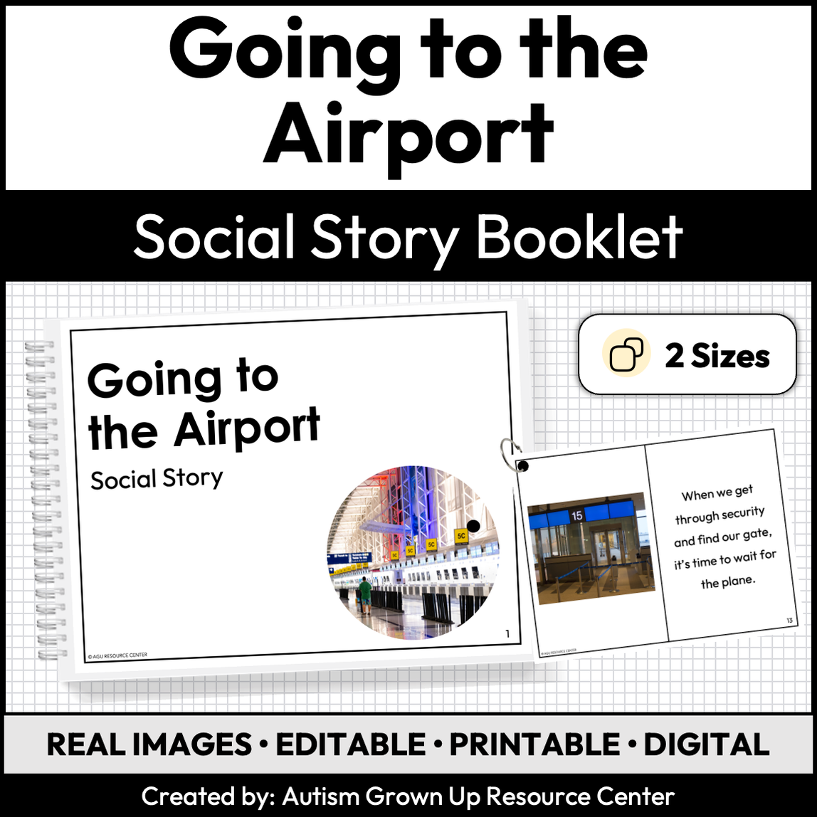 Going to the Airport | Social Story Booklet — Autism Grown Up