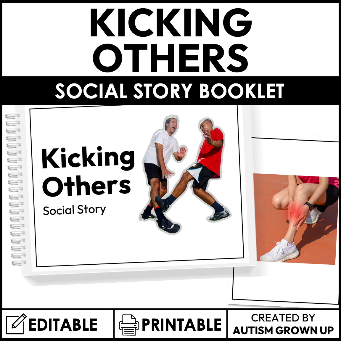 Kicking Others Social Story — Autism Grown Up