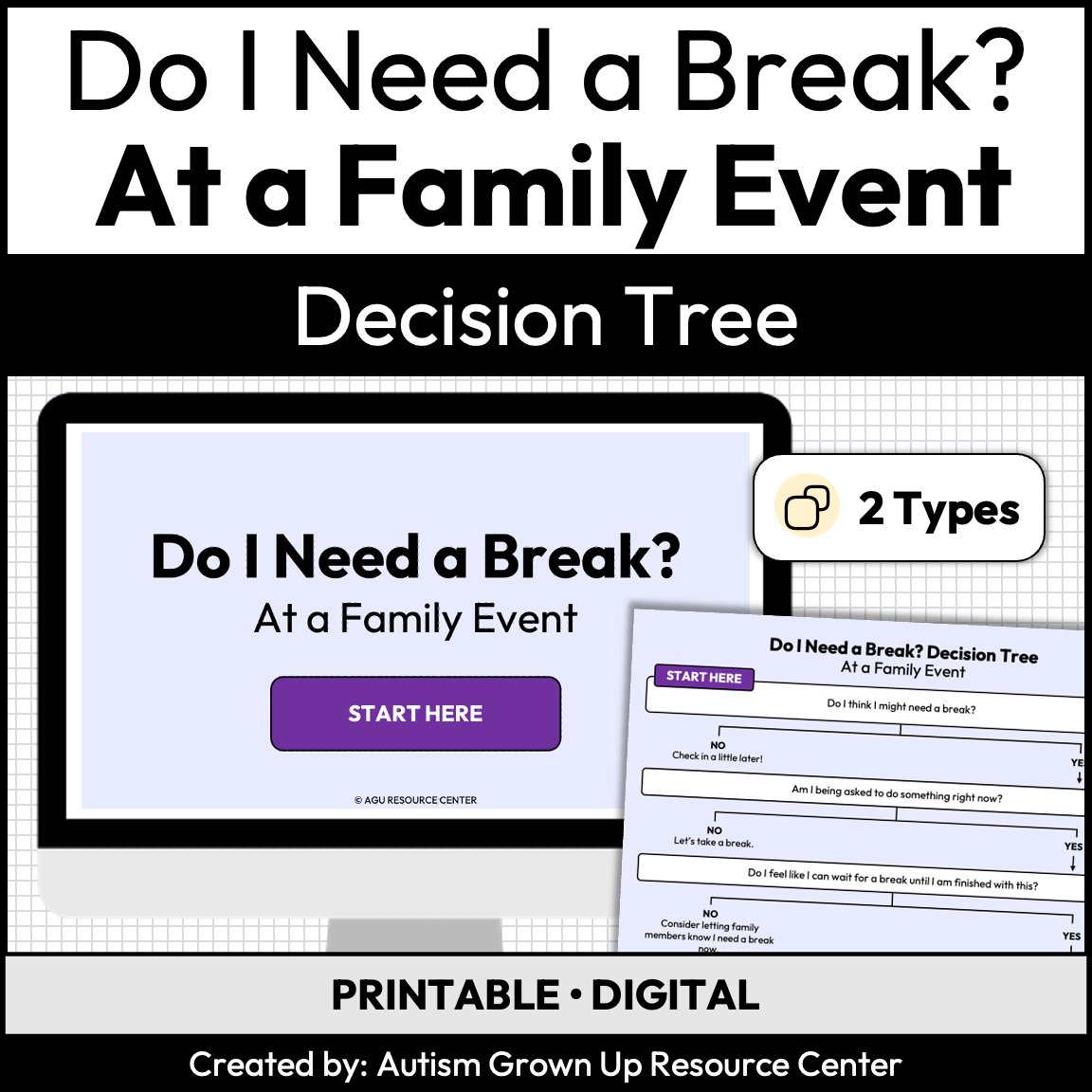 Do I Need a Break? Decision Tree for a Family Event — Autism Grown Up