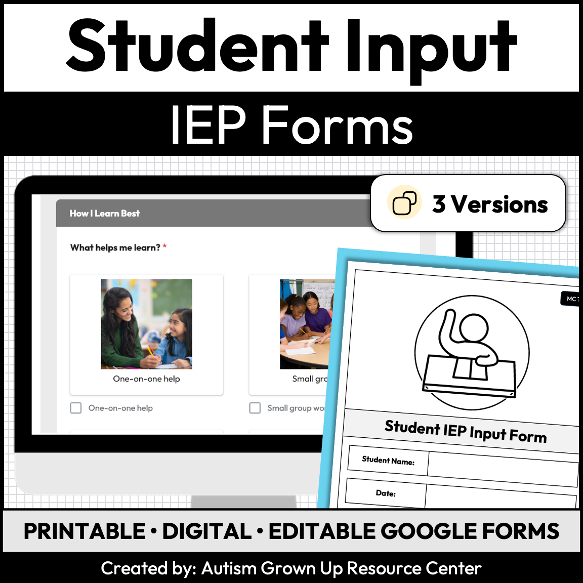 Student Input IEP Forms — Autism Grown Up