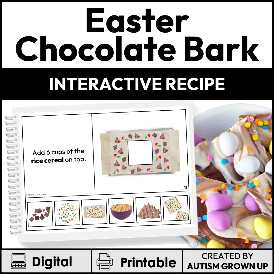 Easter Chocolate Bark | Interactive Recipe and Activities — Autism Grown Up