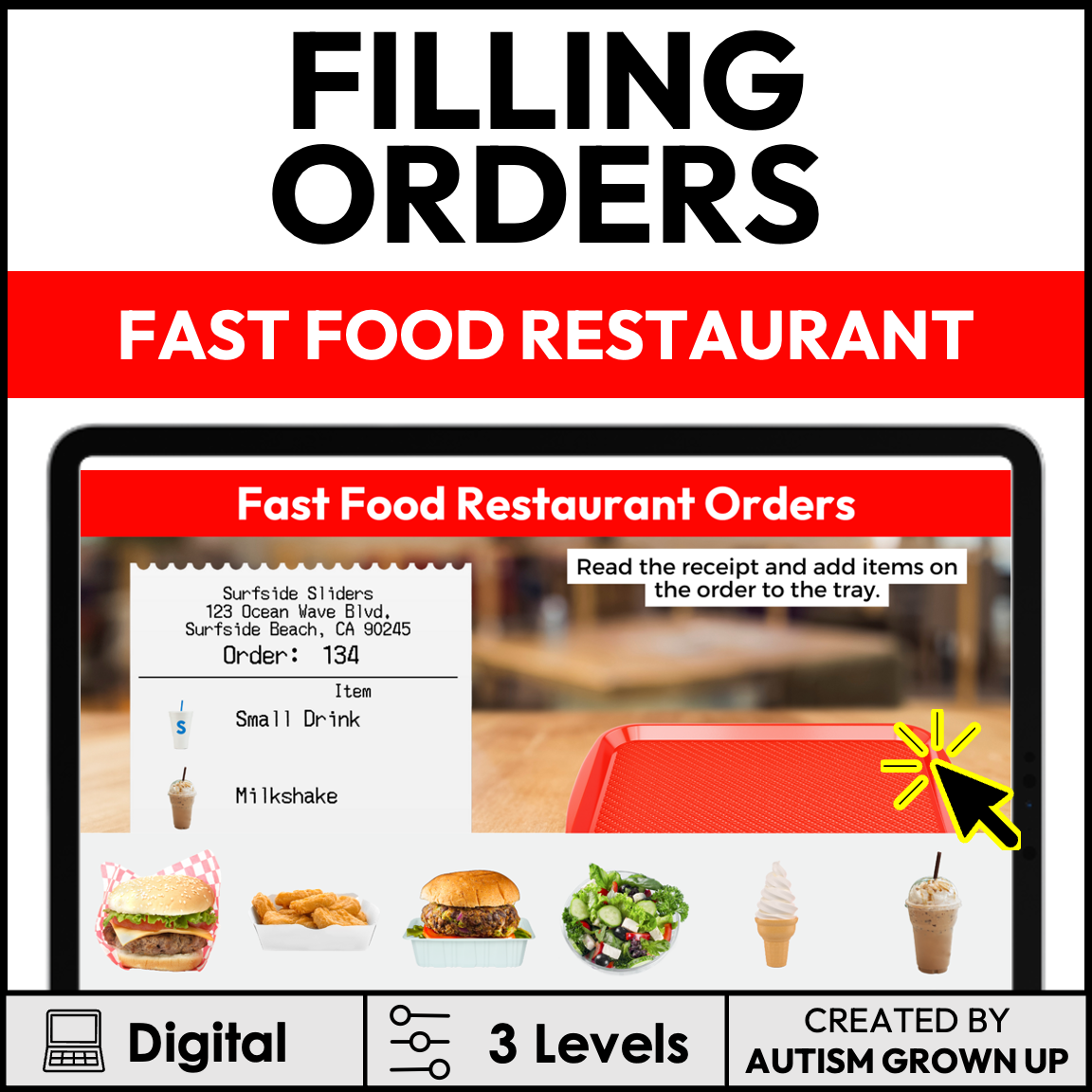 Filling Orders | Fast Food Restaurant | Digital — Autism Grown Up