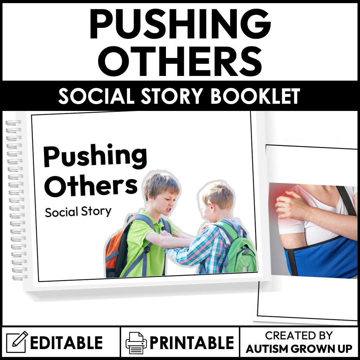 Pushing Others Social Story — Autism Grown Up