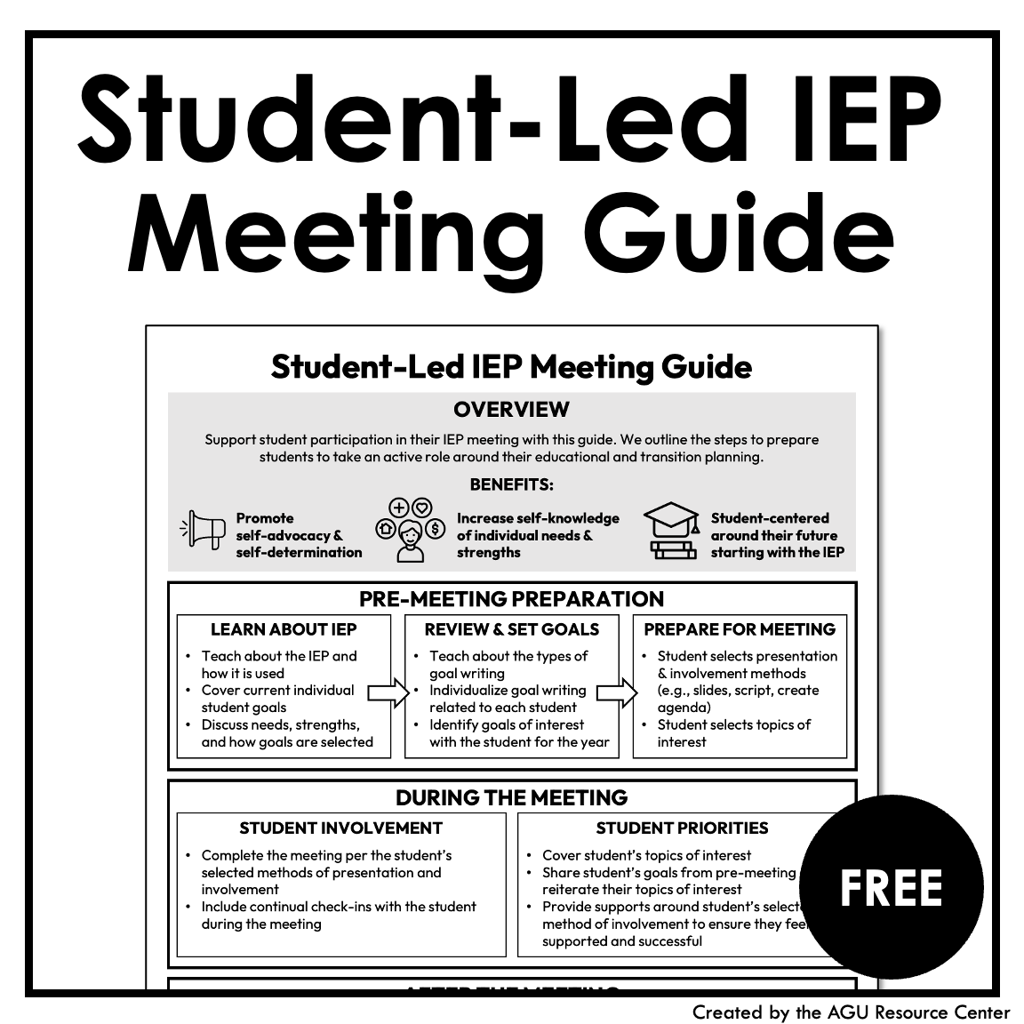 Student-Led IEP Meeting Guide — Autism Grown Up