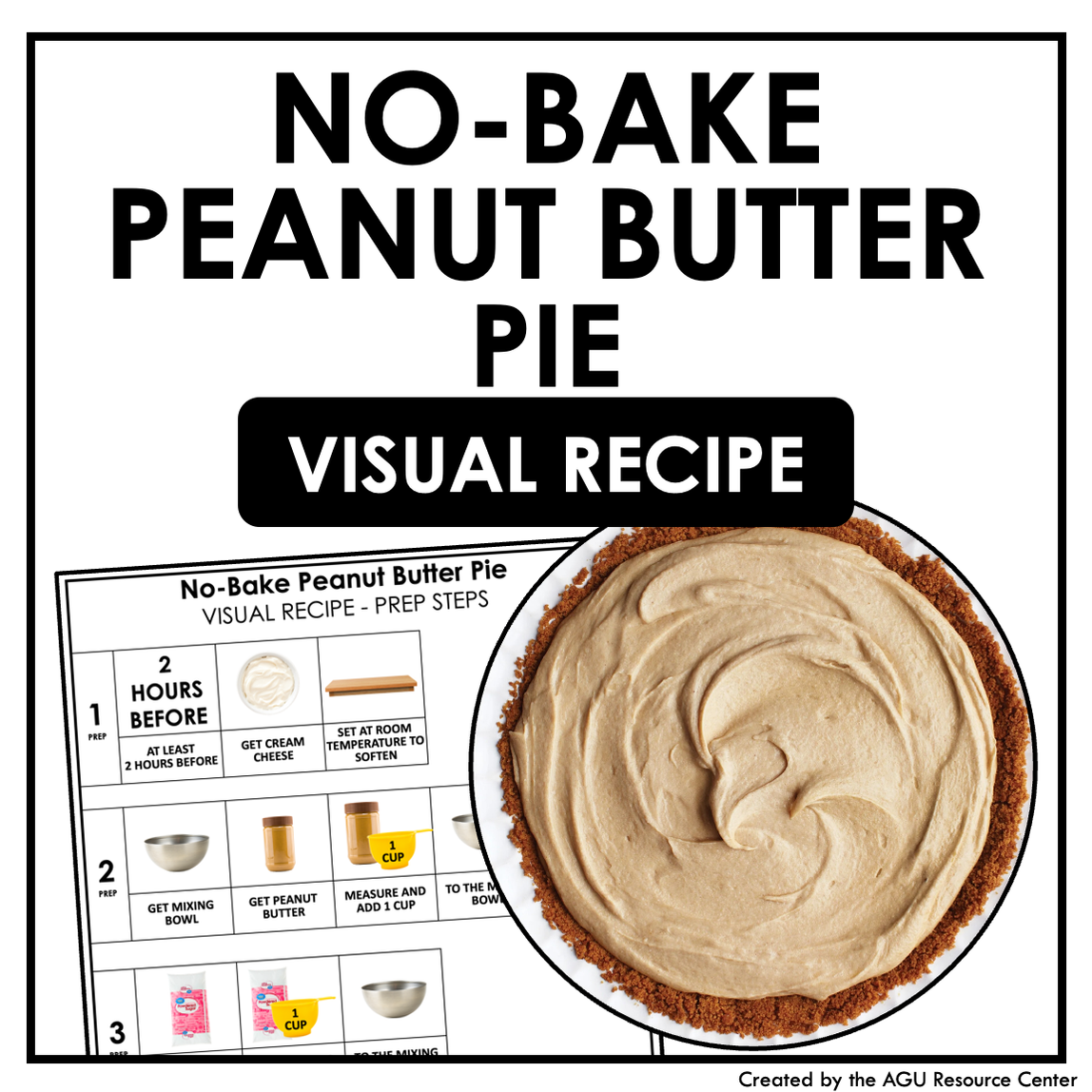 Peanut Butter Pie Visual Recipe | No-Bake Recipe — Autism Grown Up