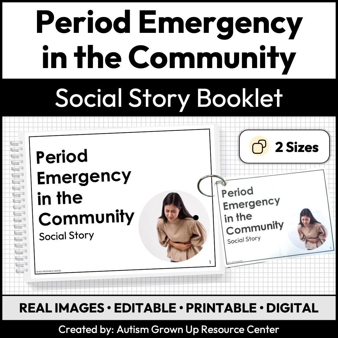 Period Emergency in the Community | Social Story Booklet | Puberty ...