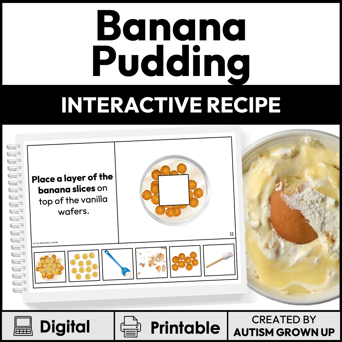 Banana Pudding | Interactive Recipe and Activities — Autism Grown Up