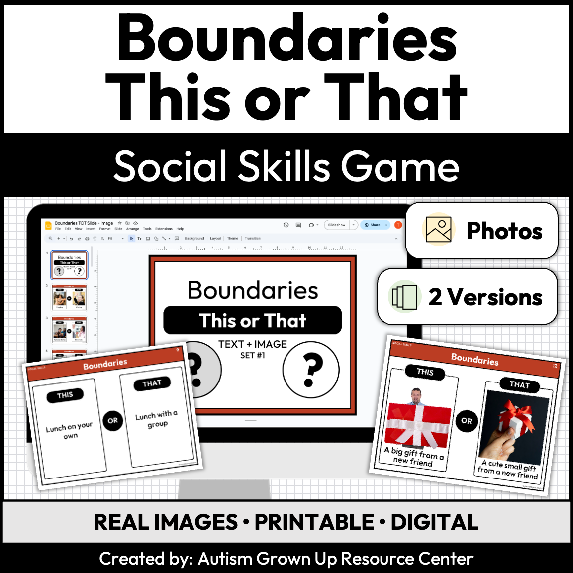 Boundaries | This or That | Social Skills Game — Autism Grown Up