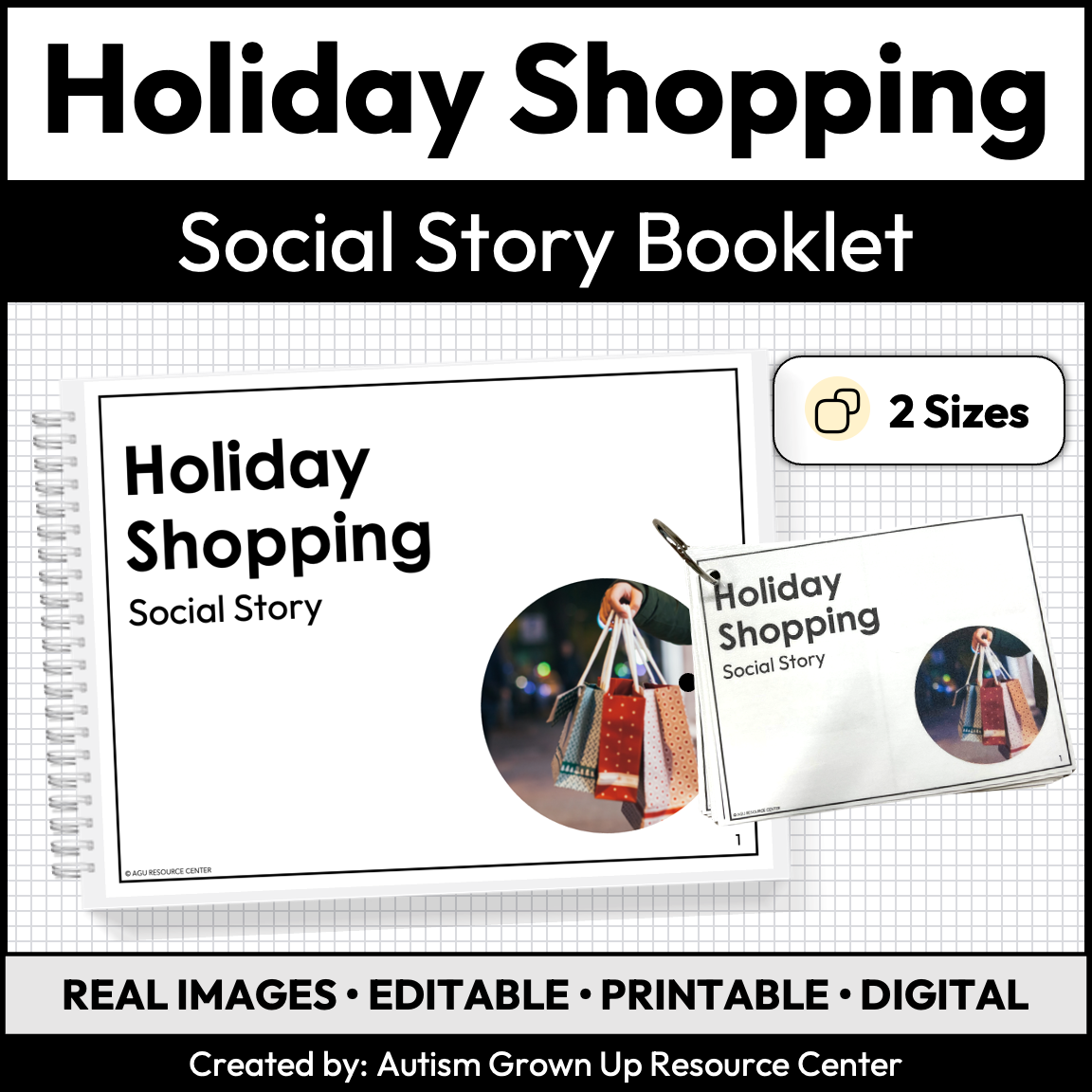 Holiday Shopping | Social Story Booklet — Autism Grown Up