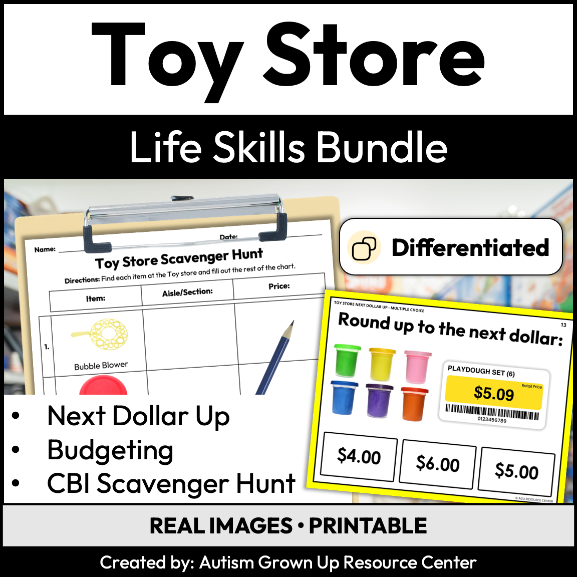Toy Store Life Skills Activities for Special Education Bundle — Autism ...