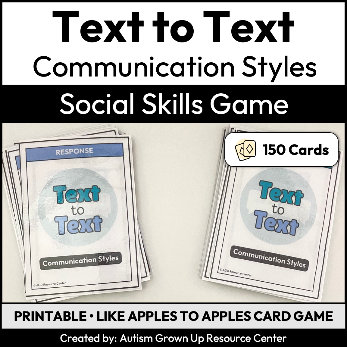 Text to Text | Communication Styles | Social Skills Game — Autism Grown Up