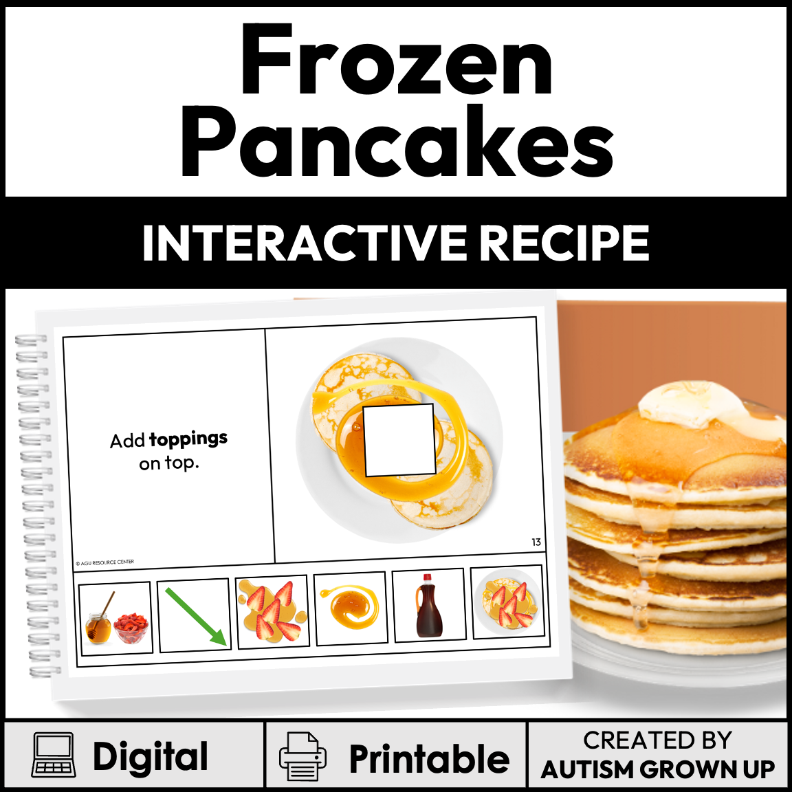 Frozen Pancakes | Interactive Recipe and Activities — Autism Grown Up