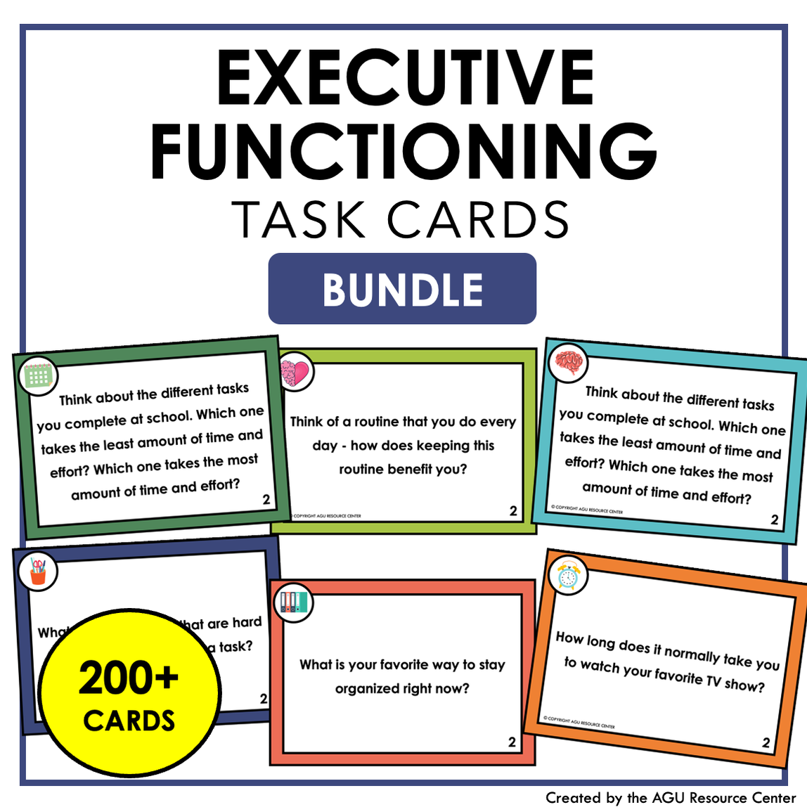 Executive Functioning Task Cards Bundle — Autism Grown Up