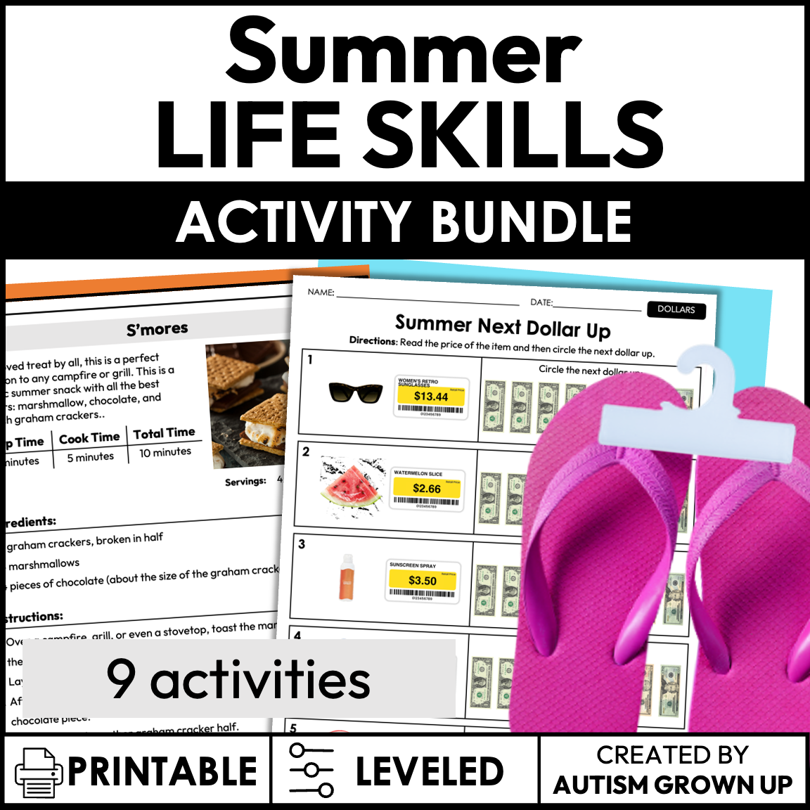 Summer Life Skills Activities for Special Education + ESY Bundle ...