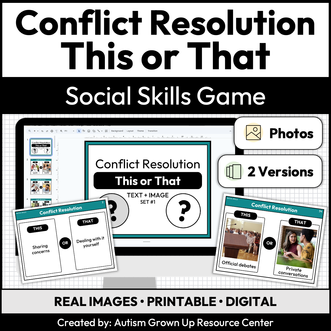 Conflict Resolution | This or That | Social Skills Game — Autism Grown Up