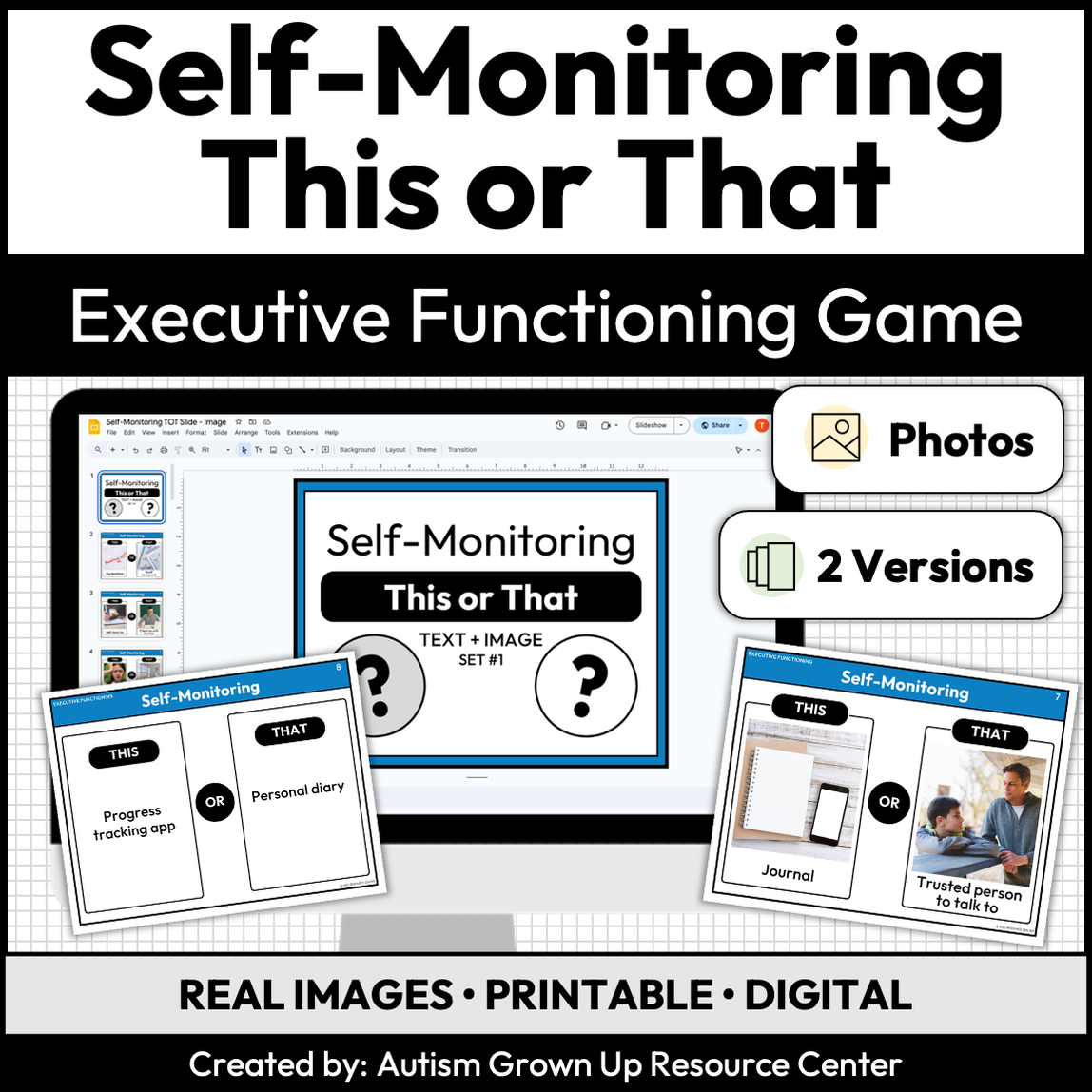 Self-Monitoring | This or That | Executive Functioning Skills Game ...