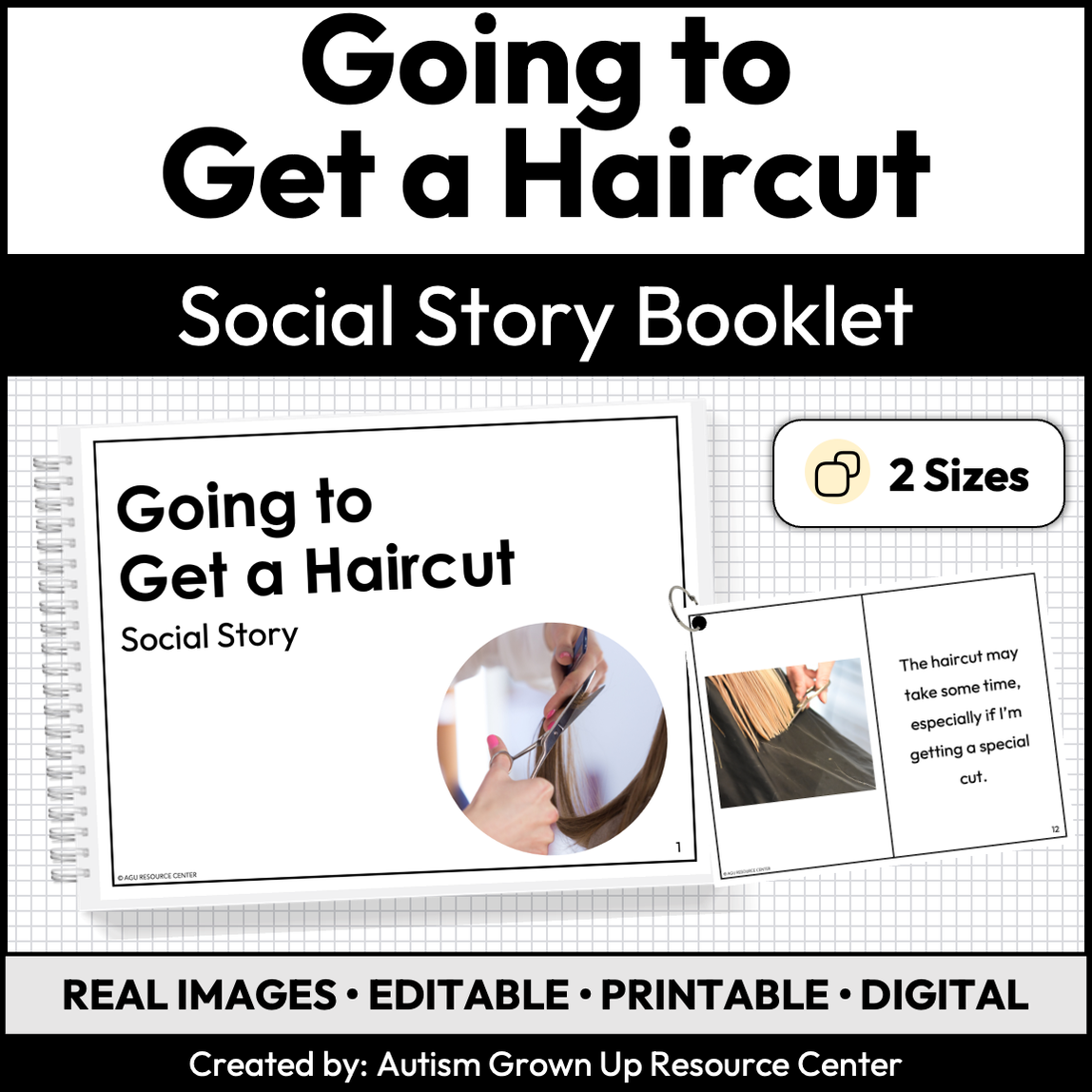 Going to Get a Haircut | Social Story Booklet — Autism Grown Up