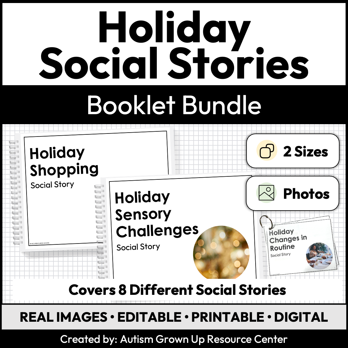 Holiday Social Story Booklet Bundle — Autism Grown Up