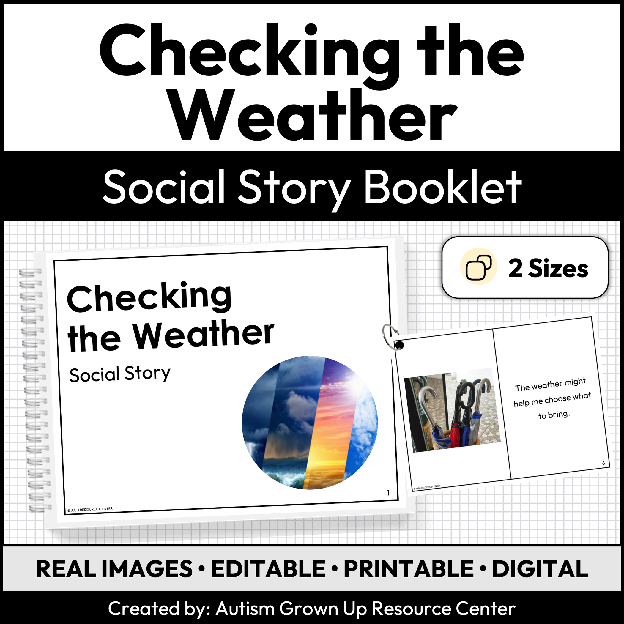 Checking the Weather Social Story Booklet — Autism Grown Up