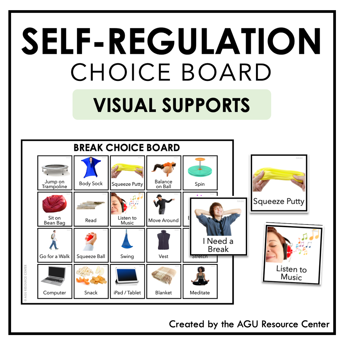 Calm Down Tools | Social Stories + Visual Supports for Self-Regulation ...