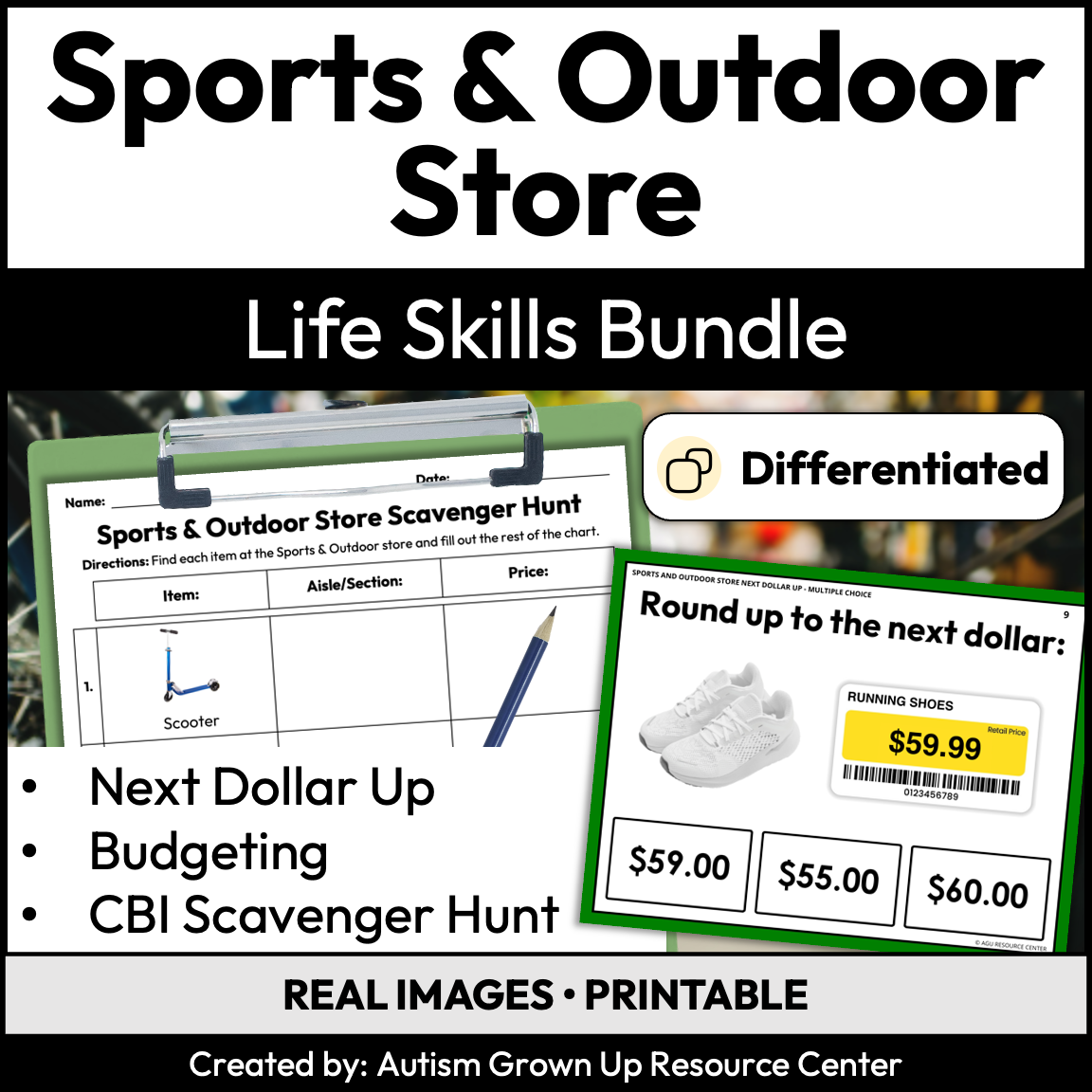 Sports & Outdoor Store Life Skills Activities for Special Education Bu ...