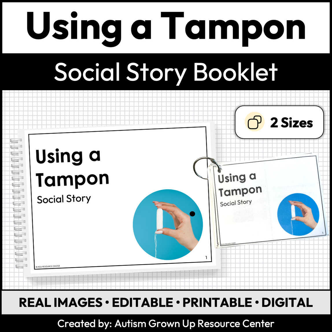 Using a Tampon | Social Story Booklet | Puberty — Autism Grown Up