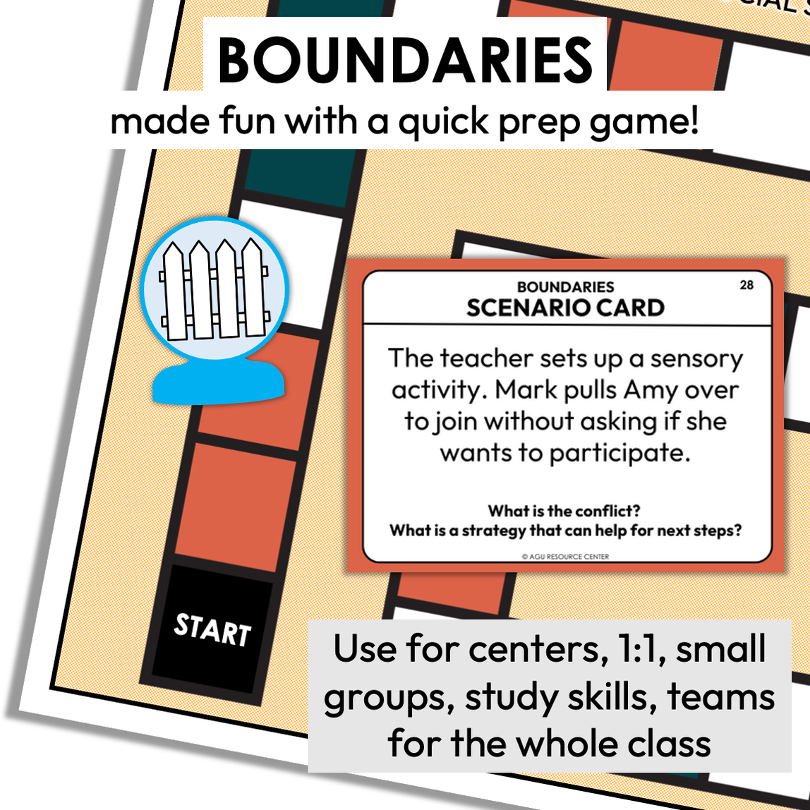 Boundaries Social Skills Game — Autism Grown Up