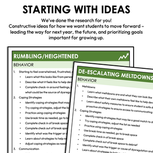 Behavior IEP Goal Idea Bank — Autism Grown Up