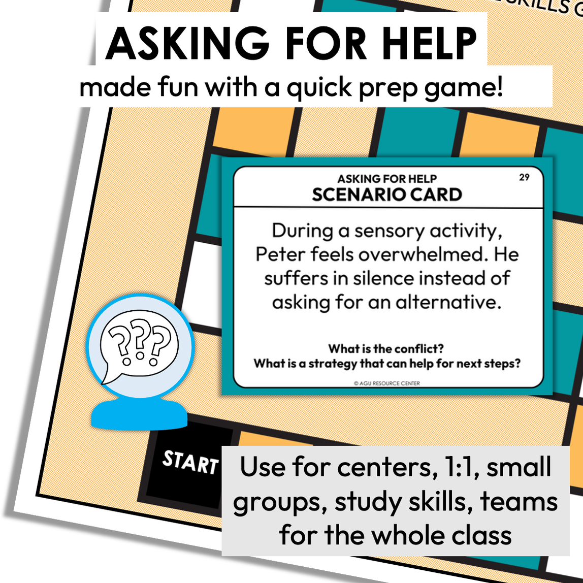 Asking for Help Social Skills Game — Autism Grown Up