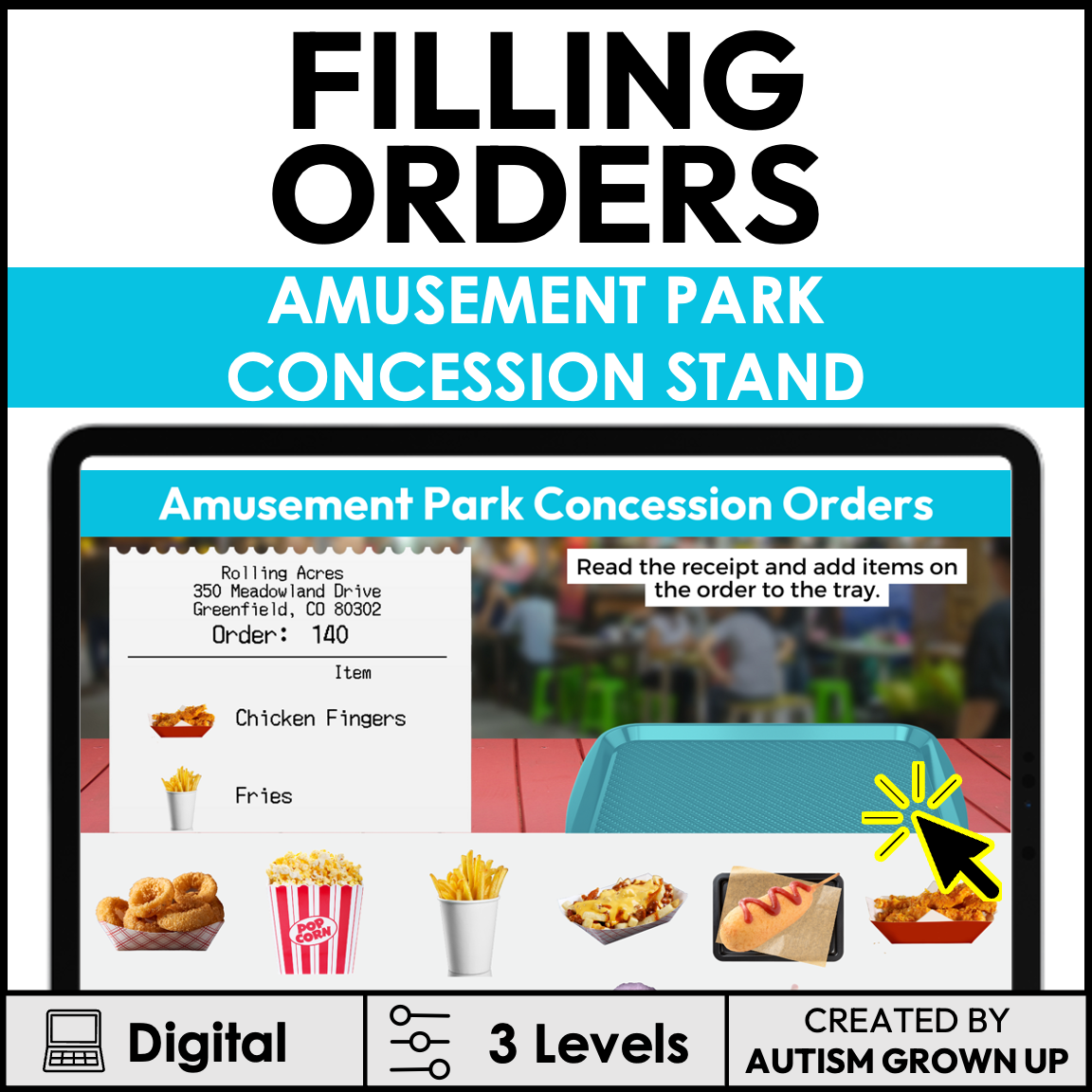 Filling Orders | Amusement Park Concessions | Digital — Autism Grown Up