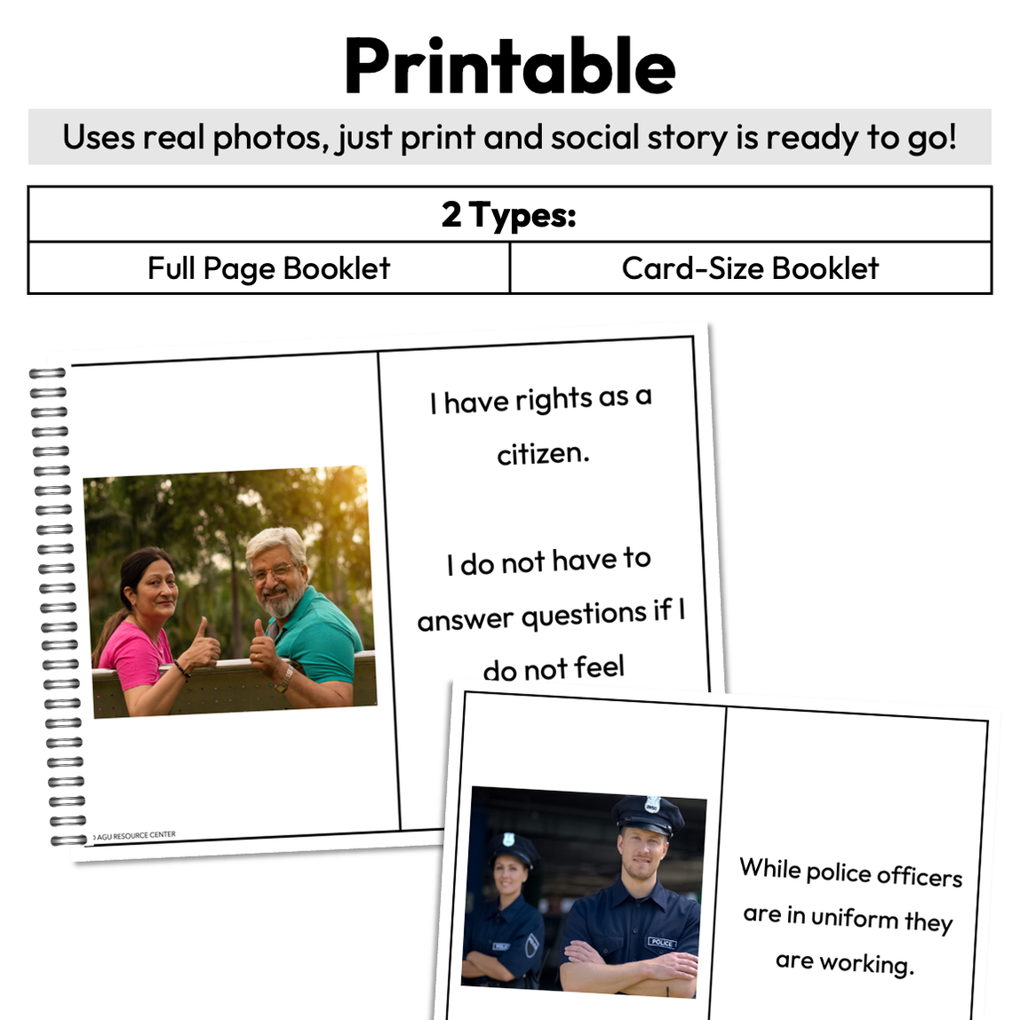 Talking to Police | Social Story Booklet — Autism Grown Up