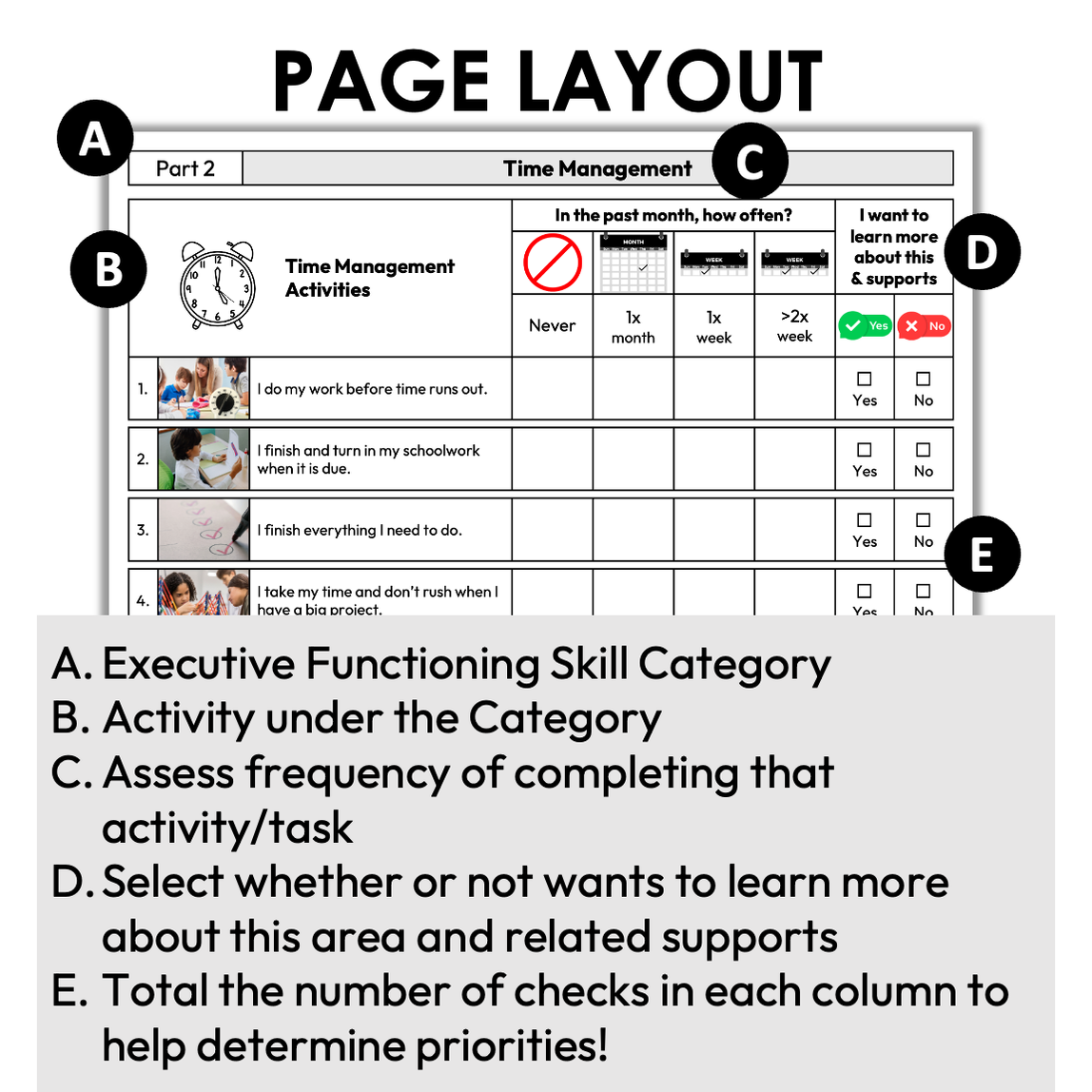 Executive Functioning Skill Survey | Student Adapted Version — Autism ...