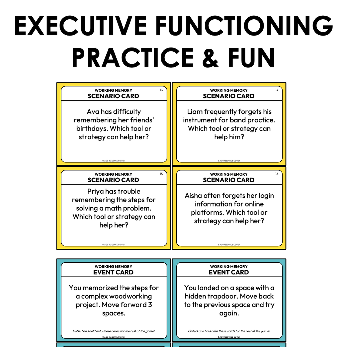 Working Memory Executive Functioning Game — Autism Grown Up