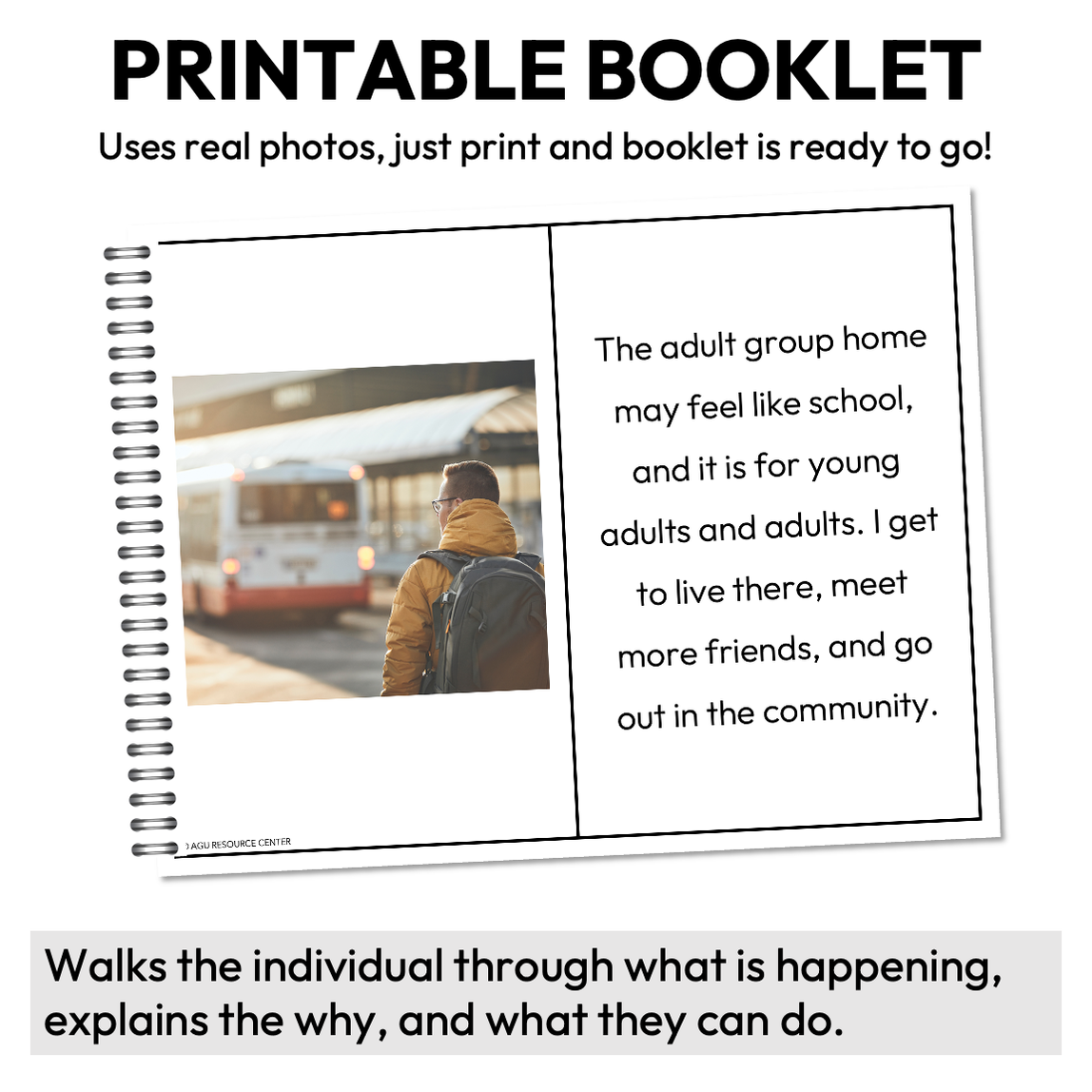 Moving to a Group Home Social Story Booklet | Editable — Autism Grown Up