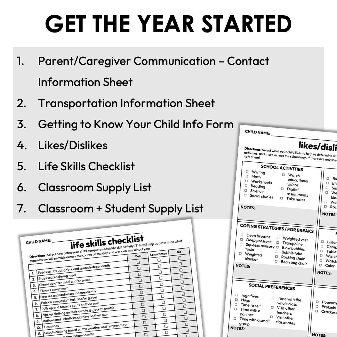 Back to School Forms for Special Education — Autism Grown Up