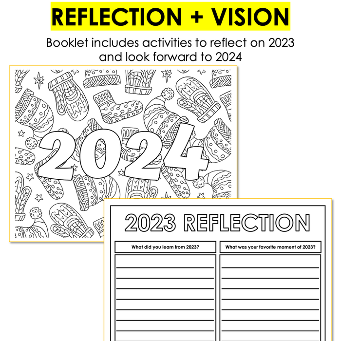 New Years 2024 Resolutions + Vision Board Activity | Printable — Autism ...