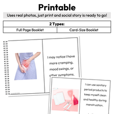 Getting My Period | Menstruation | Social Story Booklet | Puberty ...